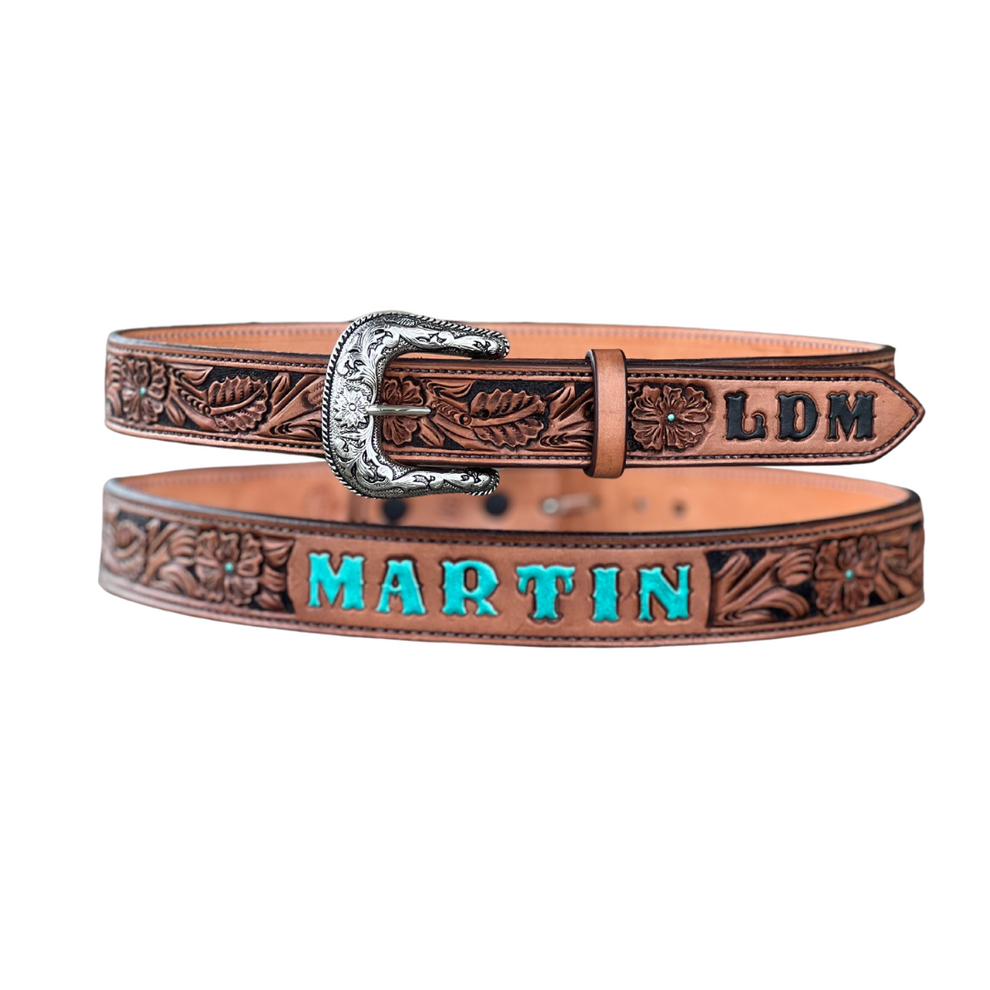Custom name belt – Alamo Saddlery